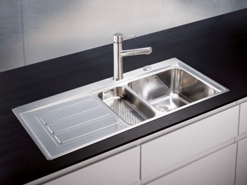 EVIER FRANKE EPOS EOX651 INOX 1 BAC ET DEMI